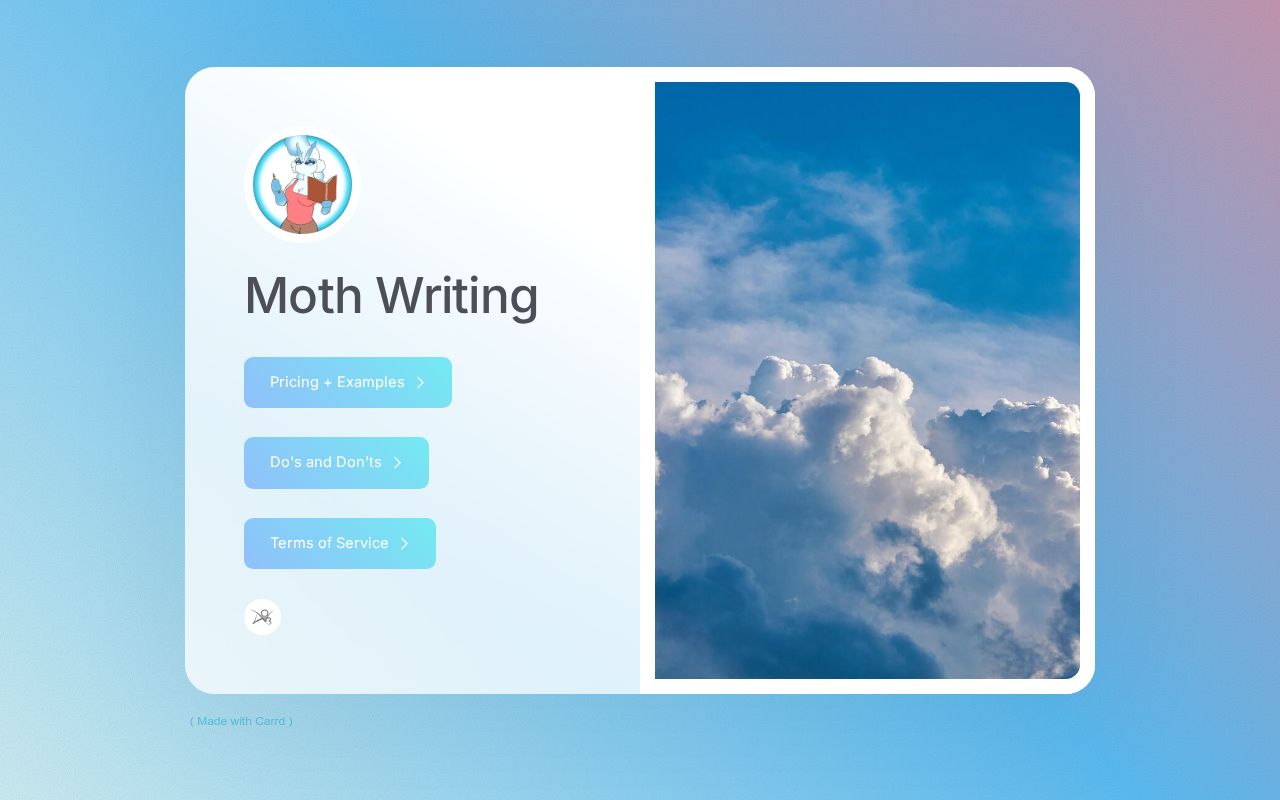 Moth Writing